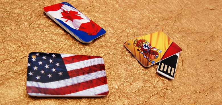 Mini Spin Wallet Card USB Flash Drive CustomUSB