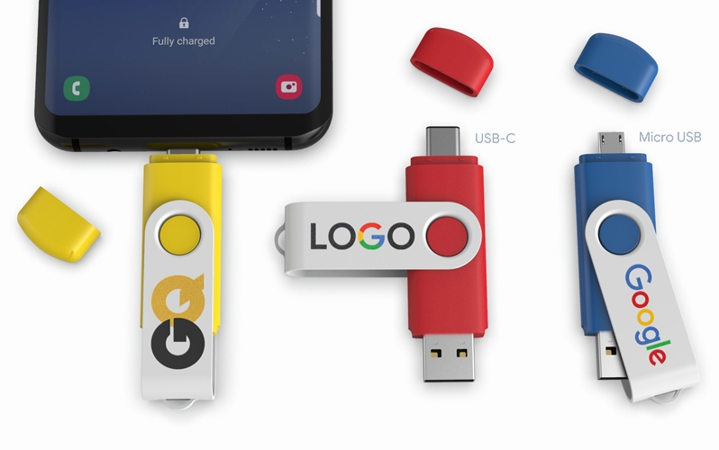 Mobile Spin Micro USB Flash Drive CustomUSB