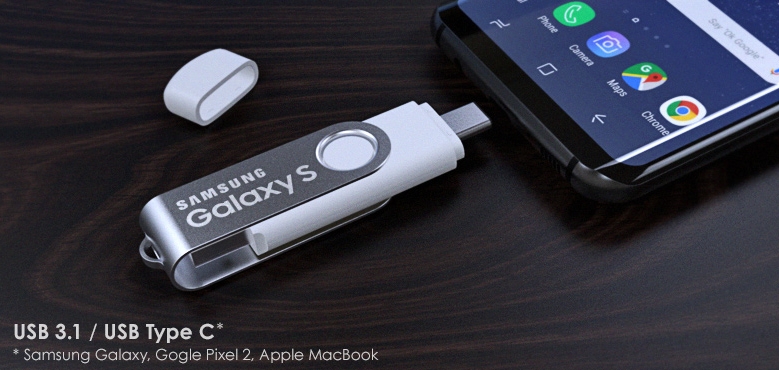 Mobile Spin Micro USB Flash Drive CustomUSB