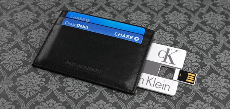 Micro Flip Wallet Card USB Flash Drive CustomUSB